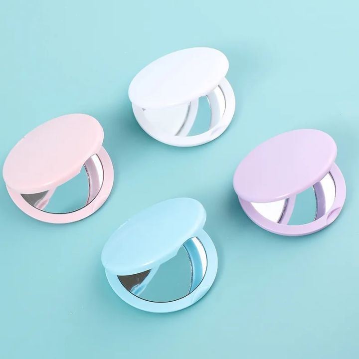 Round Folded Double Sided Mirror Wholesale Cute Mini Clamshell Student ...