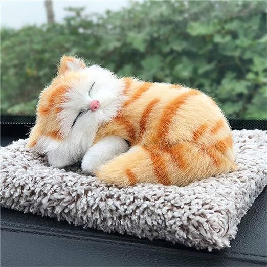 Artificial Mini cat Lovely Simulation Animal Doll Plush Sleeping Cats ...
