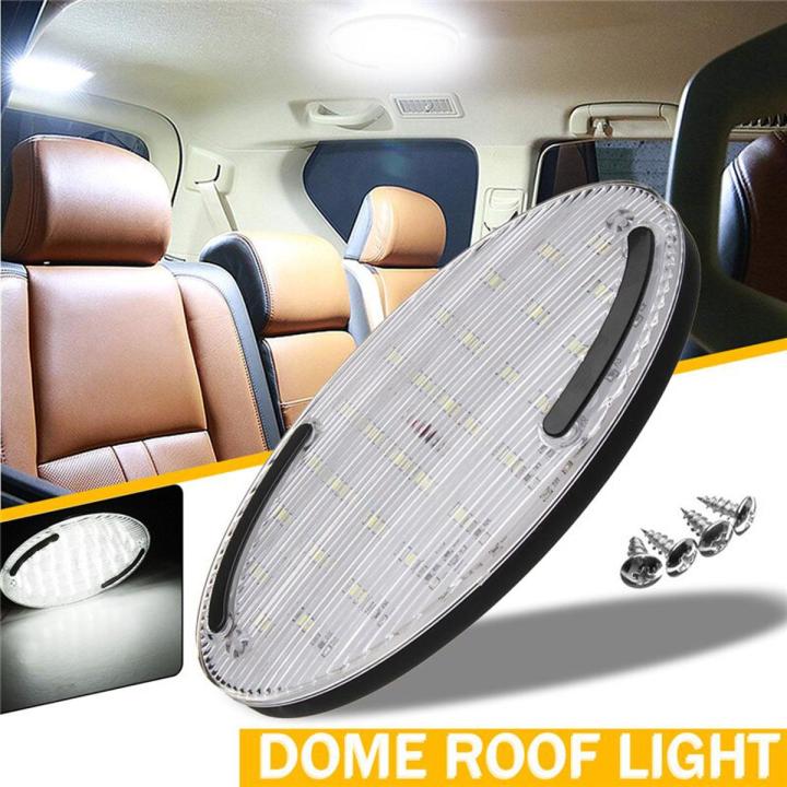 12W 30LED Car Interior Dome Light Auto 12V Interior LED Roof Ceiling ...