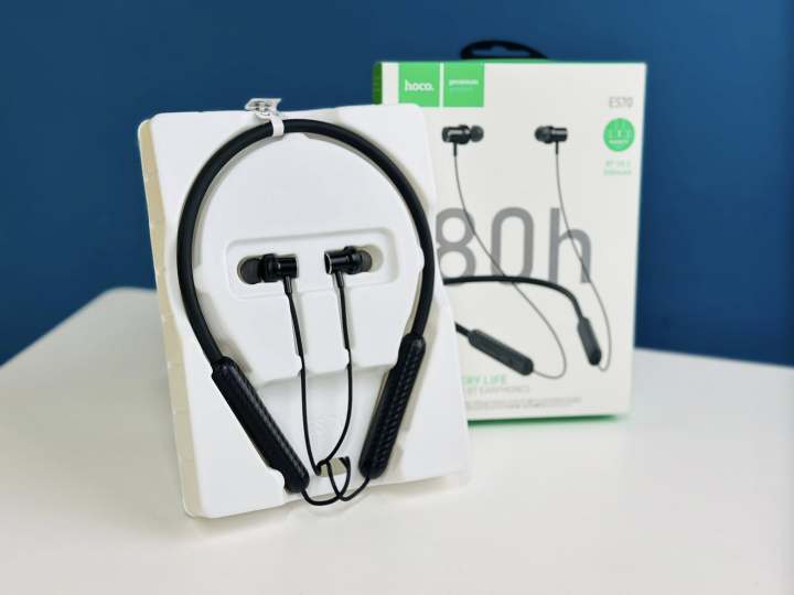 Hoco ES70 Long Battery Backup Bluetooth Neckband – Black Color | Daraz ...