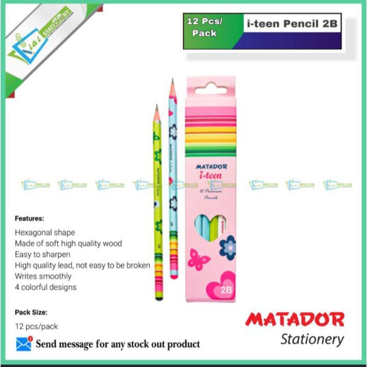 MATADOR i teen Pencil 2B Pack of 12 pcs | Daraz.com.bd