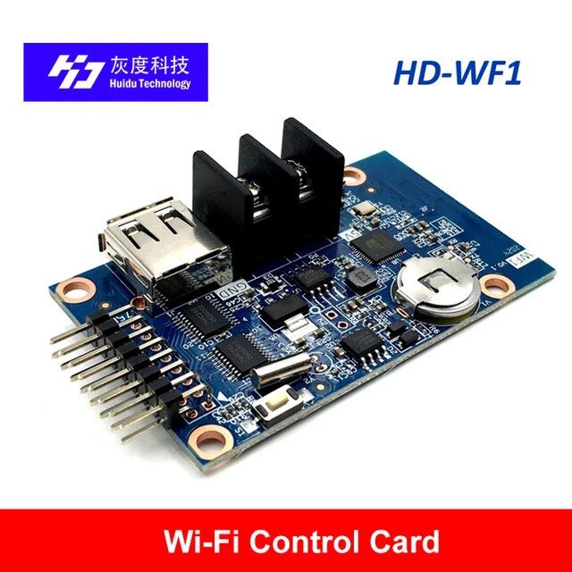 HD-WF1 WF1 asynchronous 640W*32H pixels 1*HUB75 RGB Seven color Small ...