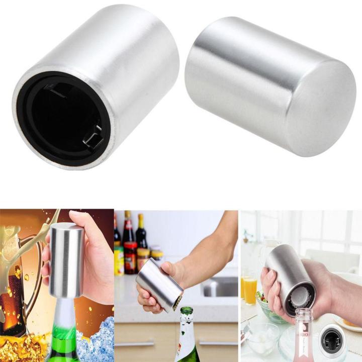 Stainless Steel Automatic Bar Glass Opener Soda Cap Bottle Open Tool ...