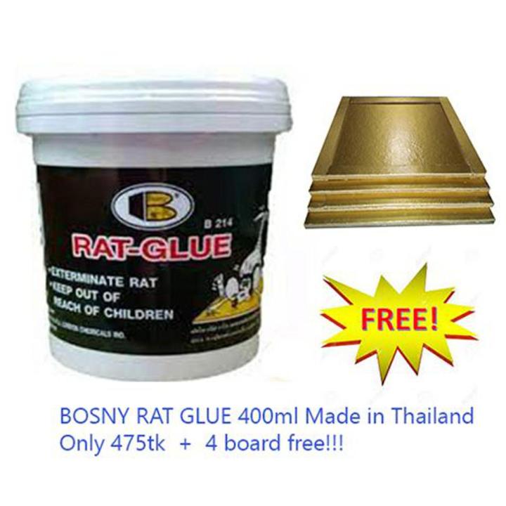 Bosny Non Poisonous Rat Glue. 400 ml Bosny From Thailand 400 ml | Daraz ...