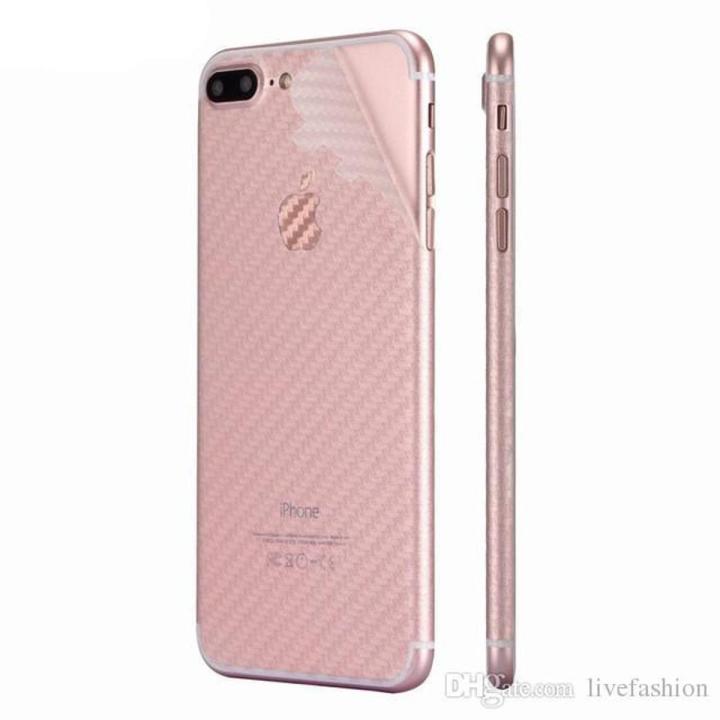 iPhone 8 Back Carbon Fiber 3D Sticker-Transparent | Daraz.com.bd