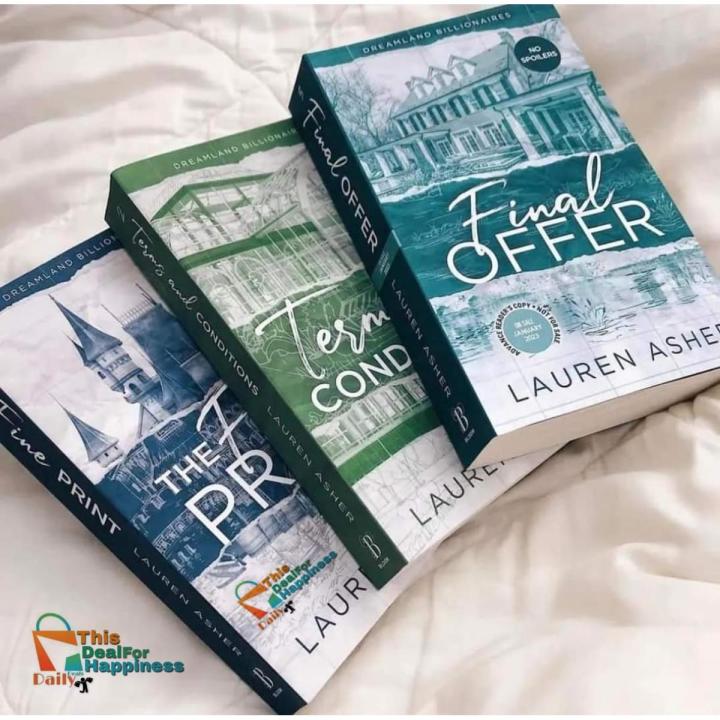 3 books set ( The fine print , Terms and condition and Final Offer ) by ...