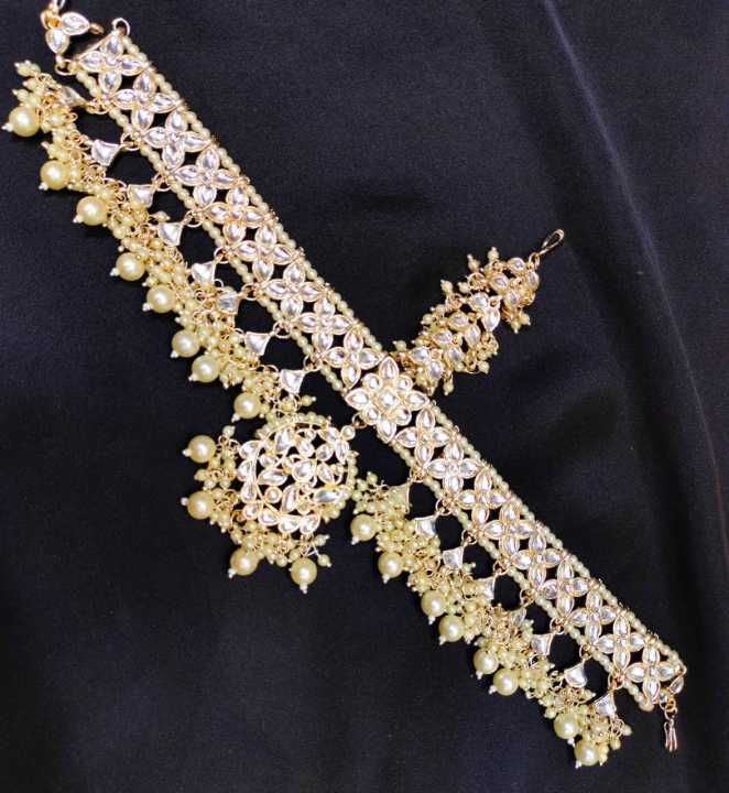 Beautiful Kundan Long two Layered Mathapatti Tayra for women and Girls ...