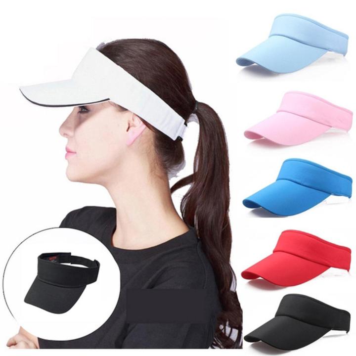 Sun Visors Long Brim Thicker Sweatband Adjustable Sport Visor Hat ...