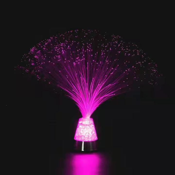 Multicolor LED Fiber Optic Lamp Light Interior Decoration Centerpiece ...