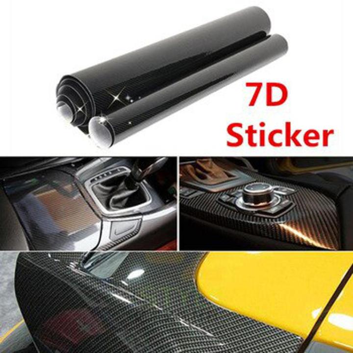 7D Waterproof Carbon Fiber Vinyl Car Wrap Sheet Roll Film Sticker Decal ...