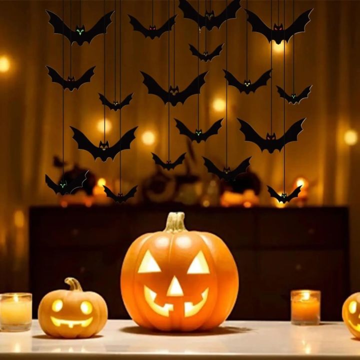 Funny Spooky Halloween Bat Decorations with Eyes Trick or Treat ...