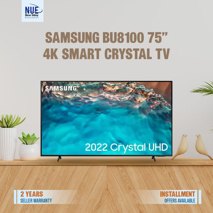 Samsung 75 inch Air slim new model 2022 BU8100 4K smart crystal 4K ...