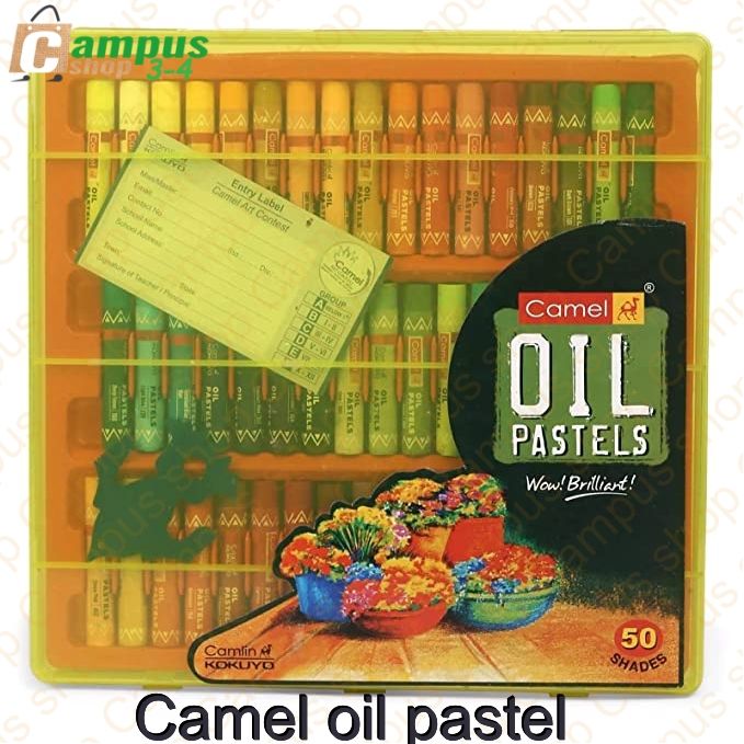 Camel Oil Pastel with FREE Scraping Tool - 50 Shades | Daraz.com.bd