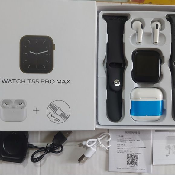T55 Pro Max Smartwatch Free Bluetooth Dual Belt Calling Option | Daraz ...
