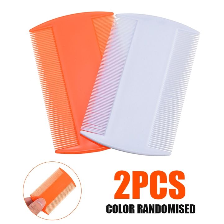 【3C VictoryEagle】2pcs Double Sided Head Lice Comb Protable Fine Tooth ...