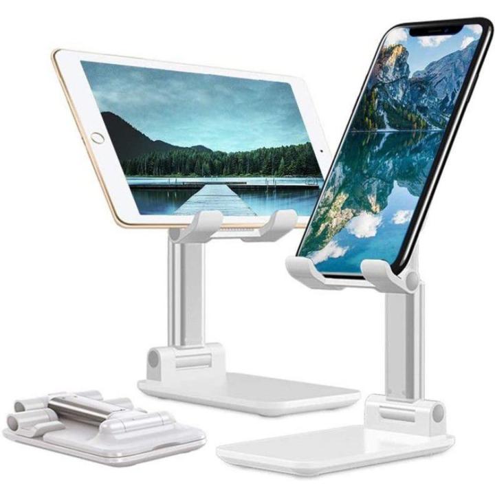 Folding Desktop Phone & Tab Stand-White - Mobile Stand | Daraz.com.bd