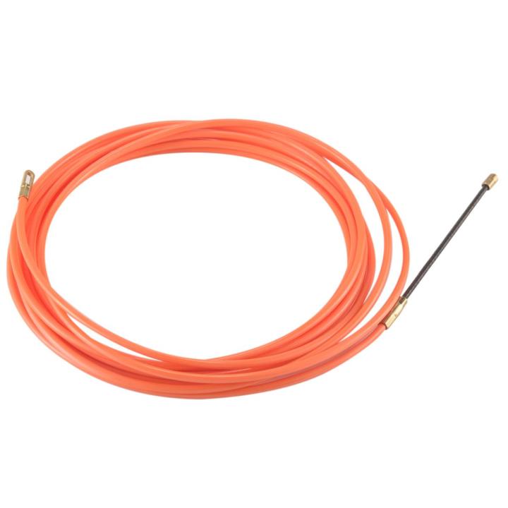 4Mm 5 Meter Orange Guide Device Nylon Electric Cable Push Pullers Duct ...
