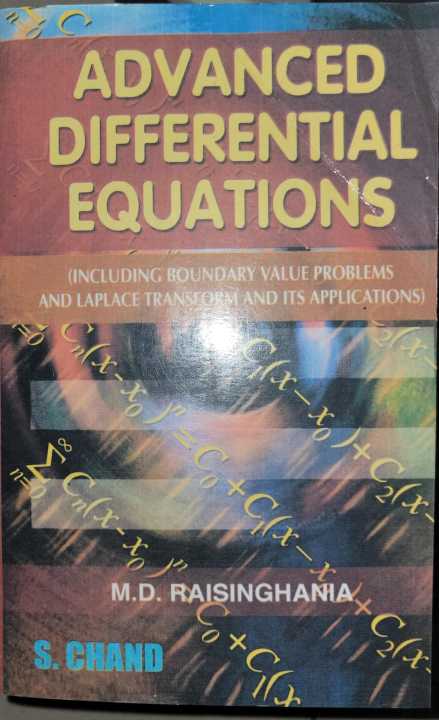 Advanced Differential Equations By M.D. Raisinghania | Daraz.com.bd