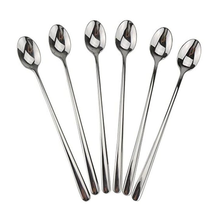 Steel Long Pickle Tea Spoon (6pcs) | Daraz.com.bd