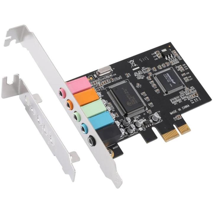 PCIe Sound Card 5.1, PCI Express Surround Card 3D Stereo Audio | Daraz ...