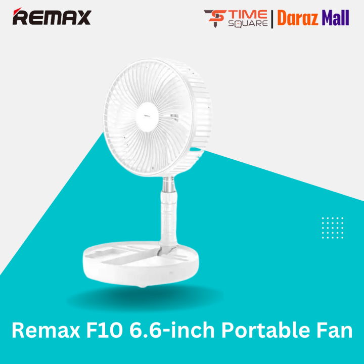 Remax F10 6.6-inch Multi-Purpose Portable Fan---Time Square | Daraz.com.bd