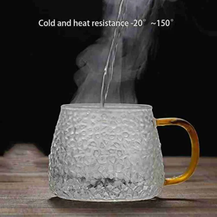 1 pcs Heat-resistant Glass Cup Coffee Cup With Handle Tea Milk Drink ...