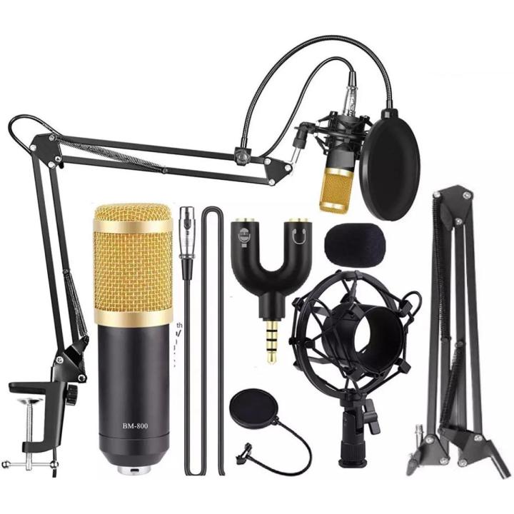 BM 800 Condenser Microphone, XLR to 3.5mm Audio Cable | Daraz.com.bd