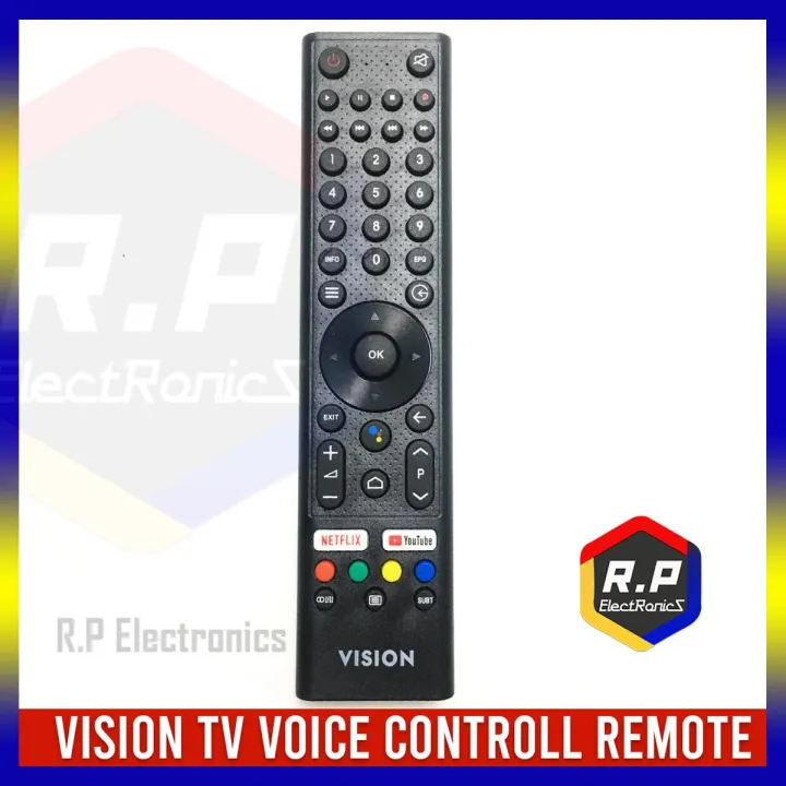 VISION TV VOICE CONTROLL REMOTE FOR SMART LED VISION TV | Daraz.com.bd