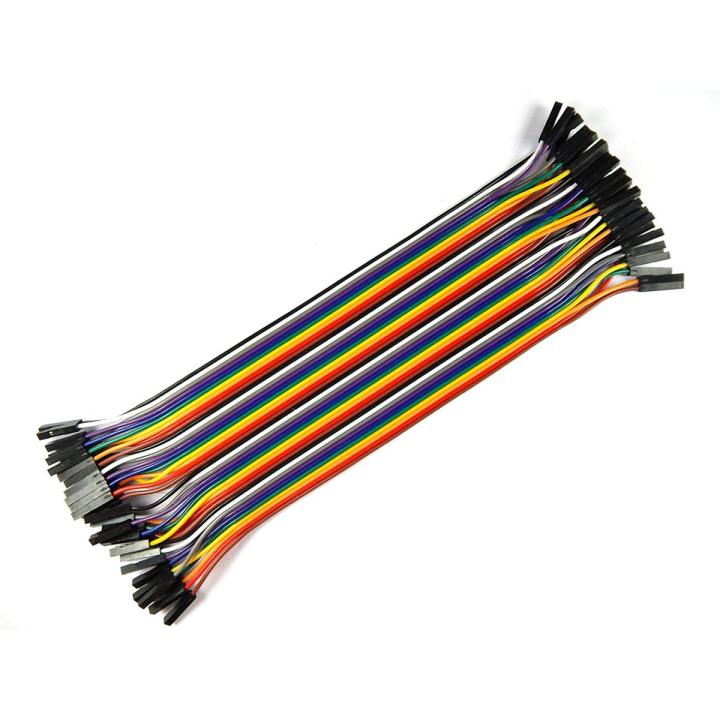 40pcs Female to Female Jumper Wire For Arduino Breadboard | Daraz.com.bd