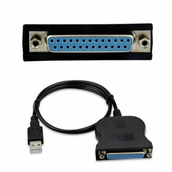 New USB to IEEE 1284 DB25 25-Pin Parallel Printer Female Adapter Cable ...