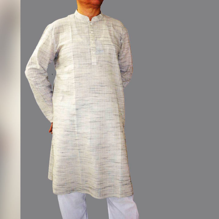 Men Exclusive Textured Punjabi | Daraz.com.bd