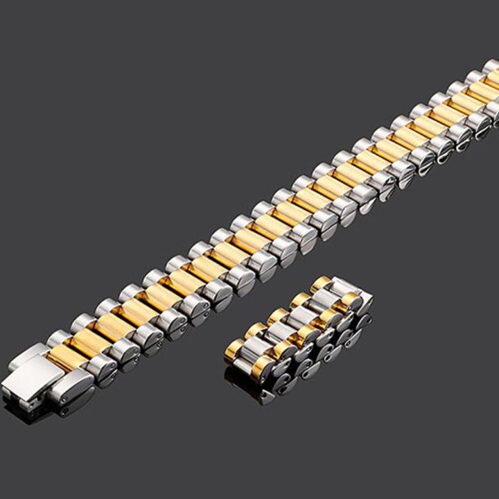 【VisioN Shop】Stainless Steel Mens Charm For Men 16MM Wide Chain Man ...