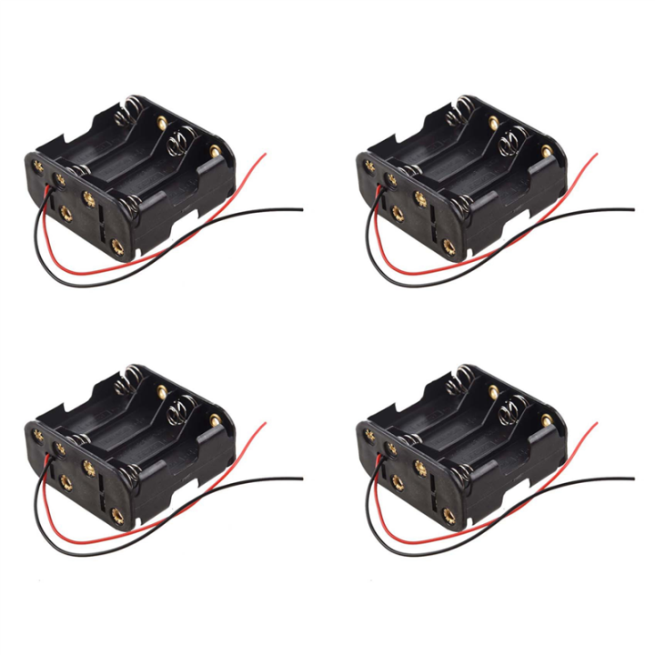 4X 8pcs Aa Cells Battery (12v) Clip Holder Box Case Black | Daraz.com.bd