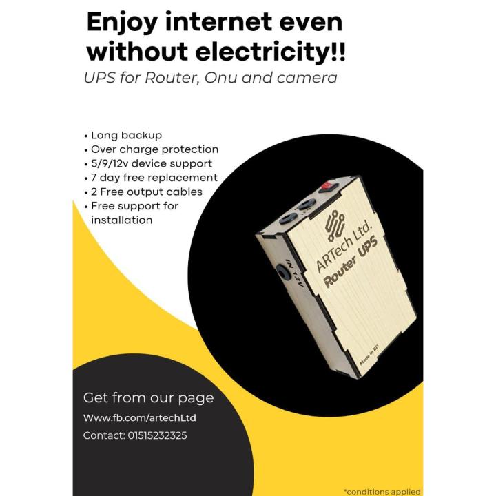 Mini UPS For Router Router UPS Mini UPS outdoor camera UPS 12V 9V 5V ...