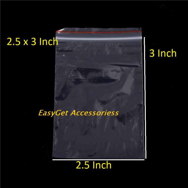 Resealable 2.5” x 3” zip Lock Plastic bag Packet - 100 pcs pack | Daraz ...