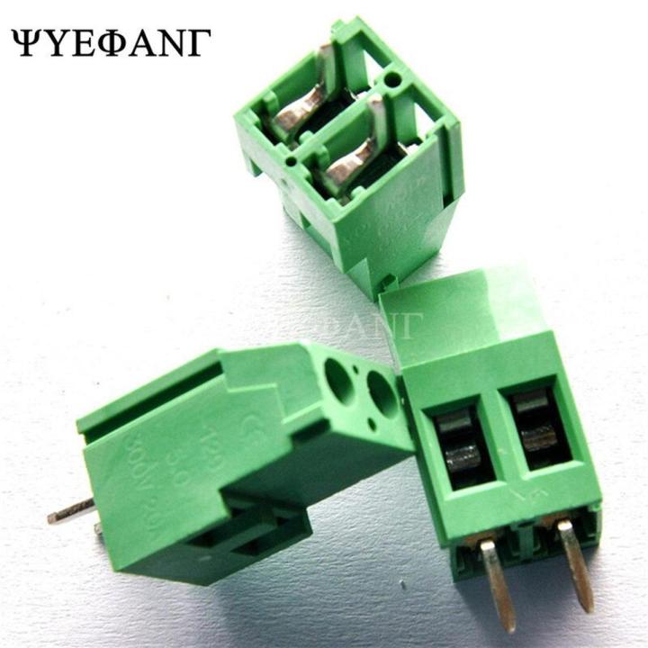 5Pcs- 2Pin GREEN Color KF301-2P 2 Pin Plug-In PCB Mount Straight Screws ...