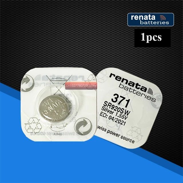 Renata SR920SW / 371 1.55V Silver Oxide High Quality Button Cell Watch ...