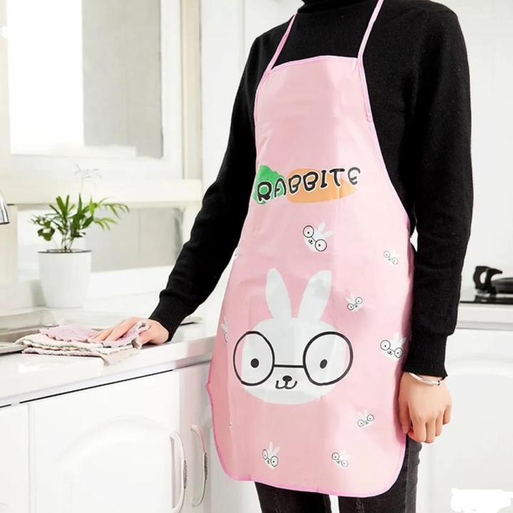 PVC Oil Proof wipeable waterproof kitchen Apron | Daraz.com.bd