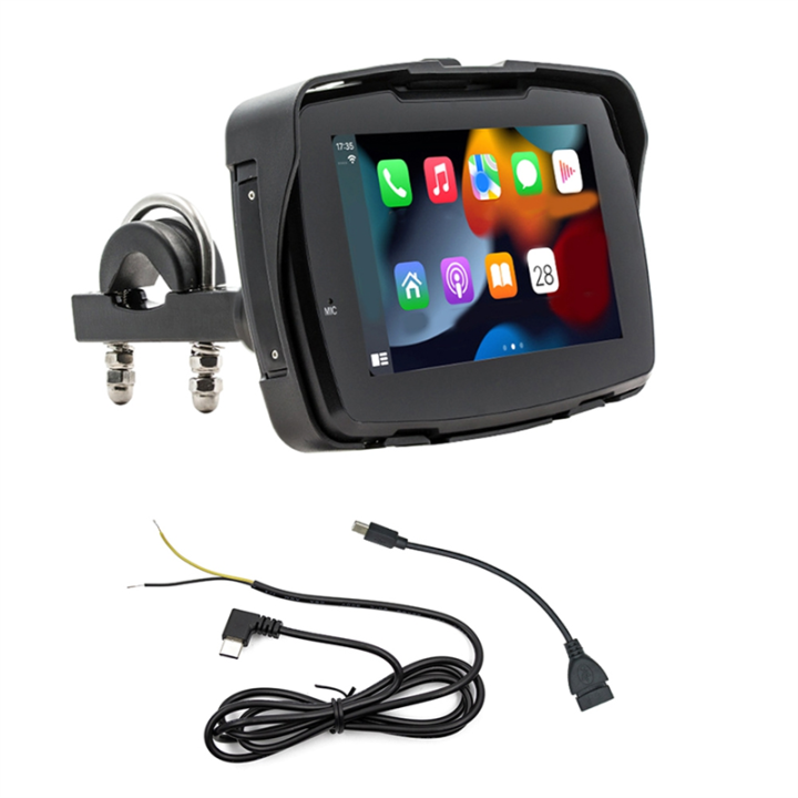 5 Inch Universal Motorcycle Player MP5 Portable Wireless Carplay ...