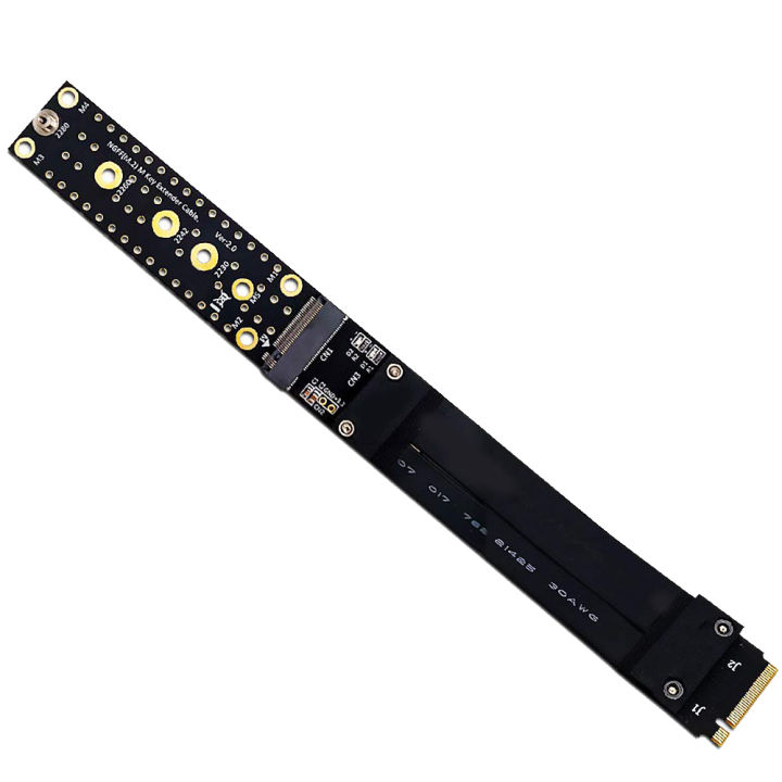 M.2(NGFF) Key M NVMe SSD Extension Cable Extender PCIe3.0 X4 4 Supports ...