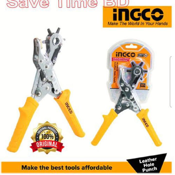 ingco Leather Hole Puncher, Belt Hole Puncher, Heavy Duty Rotary ...