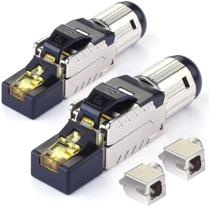RJ45 CAT6 CAT6A Cat7 CAT8 CAT 8 Connectors Tool-Free Zinc Alloy ...