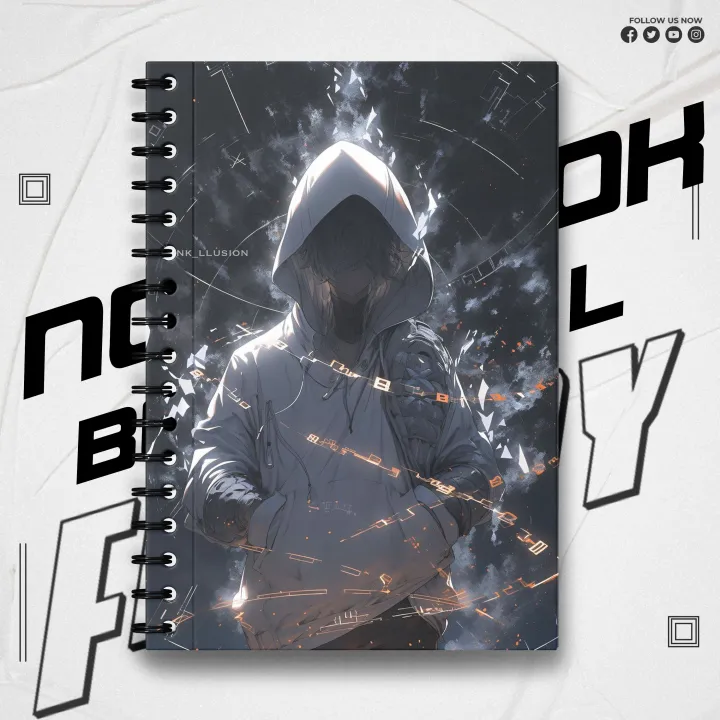 Golden Ring Dark Theme Ink Illusion Design Notebook K505 | Daraz.com.bd