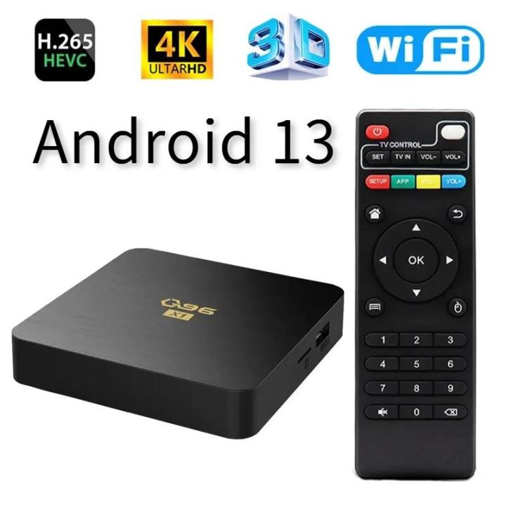 Q96 X1 Smart TV Device HD 4K Decoder Android 13 AllWinner H3 WiFi 4G 8GB 128GB Multimedia Player ...