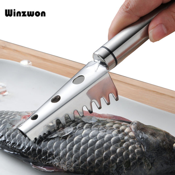 Fish Scaler Remover,Fish Scales Brushwith Stainless Steel Sawtooth ...