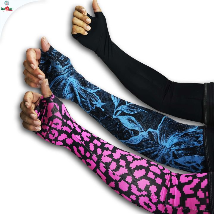 Hand Sleeves For Men - Arm Sleeves for Men & Women UV Sun Protection ...