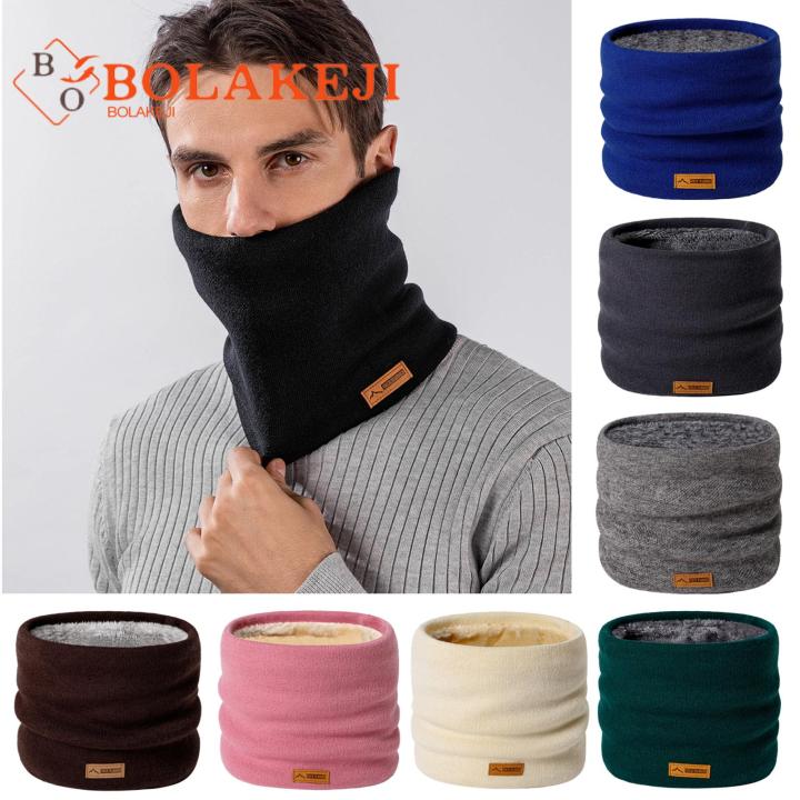 Solid Color Neck Warmer Cozy Winter Neck Gaiter for Men Women Thick ...