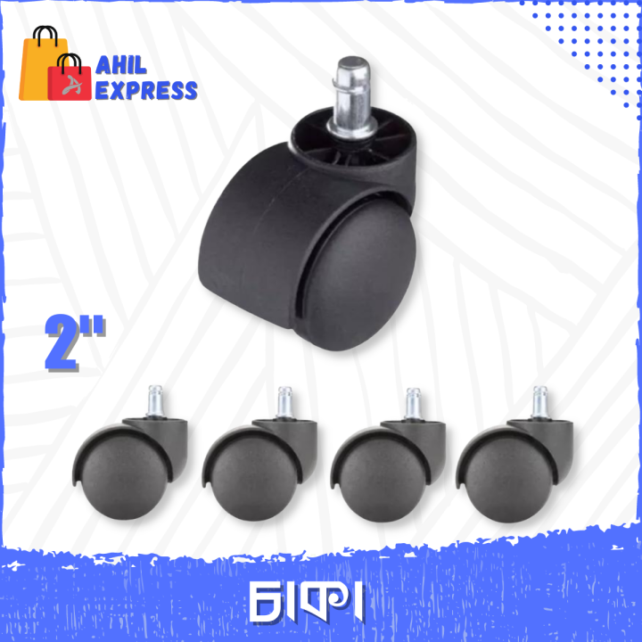 5 Pis Set Chair Wheels For Home Office Computer Chair Caster Wheel Push ...