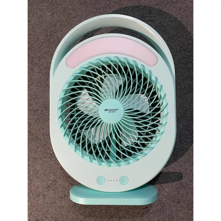 Kamisafe Portable & Rechargeable DC Fan With Light-KM F0336 | Daraz.com.bd