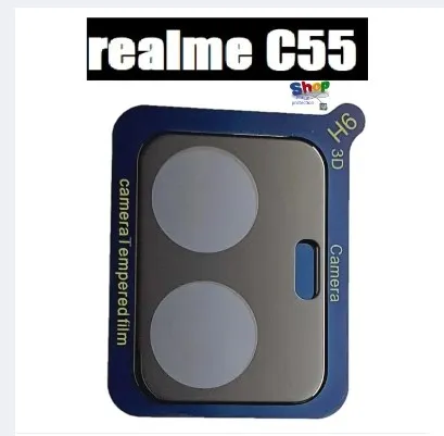 Realme C55 /nazro N55 Full Coverage 3D 9H Camera Protector Glass by ...